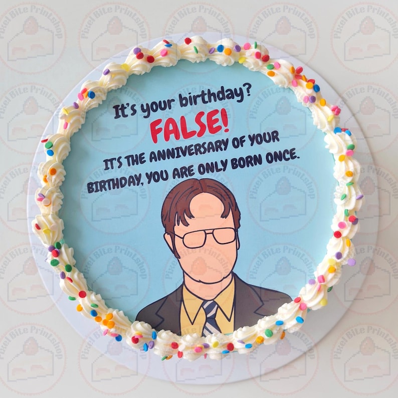 Sitcom Inspired Birthday DIGITAL Cake Topper - Etsy