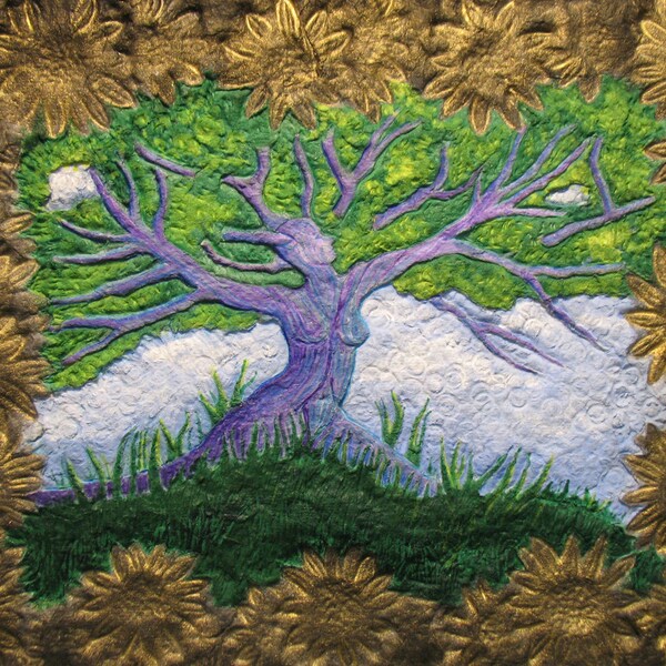 Tree of Life Dryad Sprite Nymph Fairy Sensual Goddess Sunrise Fantasy ...