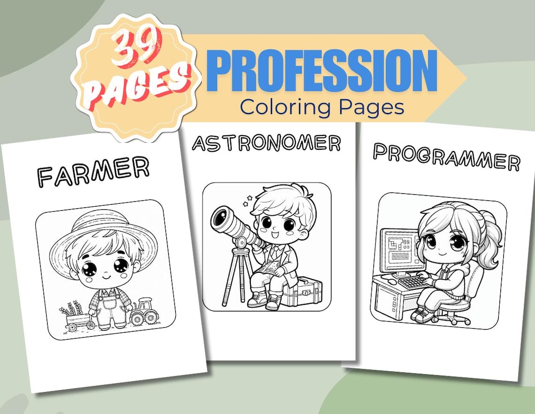 Profession Coloring Pages L 39 Coloring Pages L Easy Kids Coloring ...
