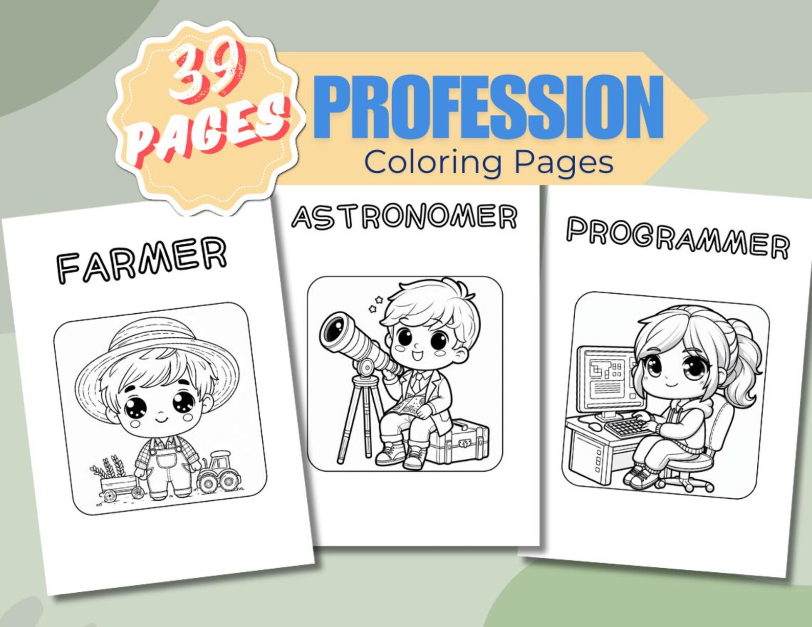 Profession Coloring Pages L 39 Coloring Pages L Easy Kids Coloring ...