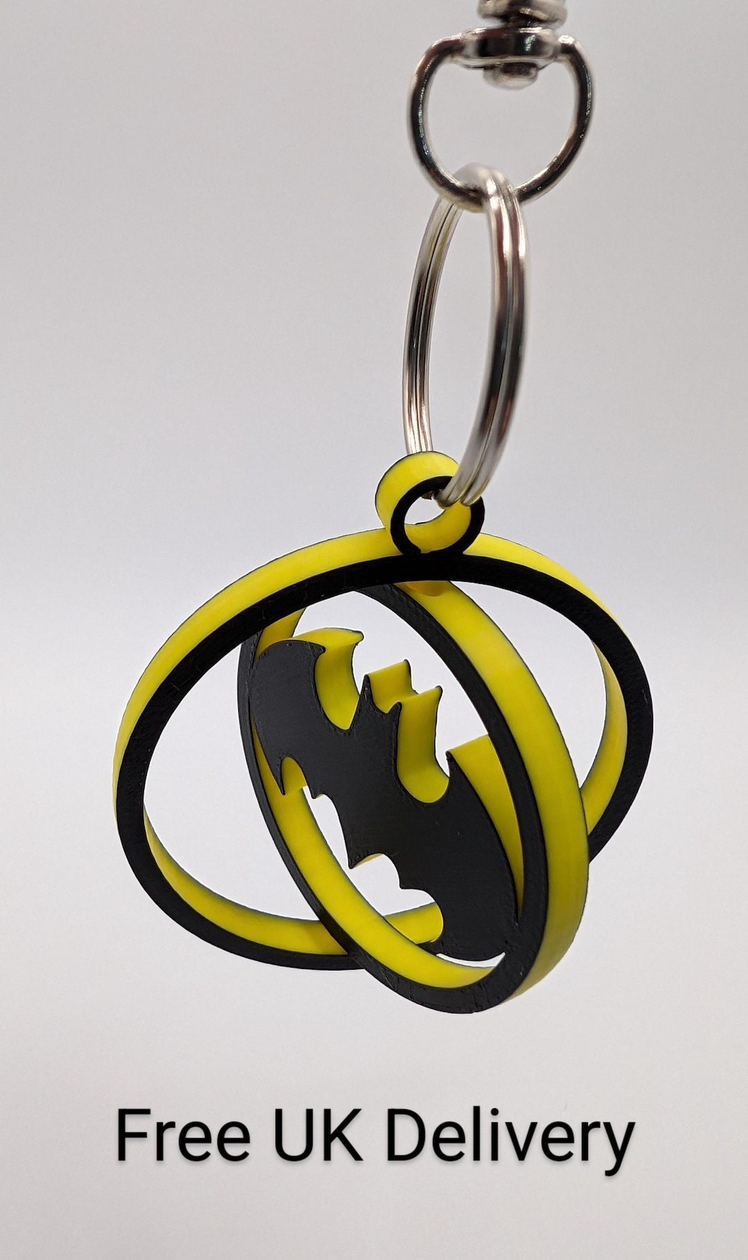 Batman Spinning Fidget Keyring (key Chain) - Etsy UK