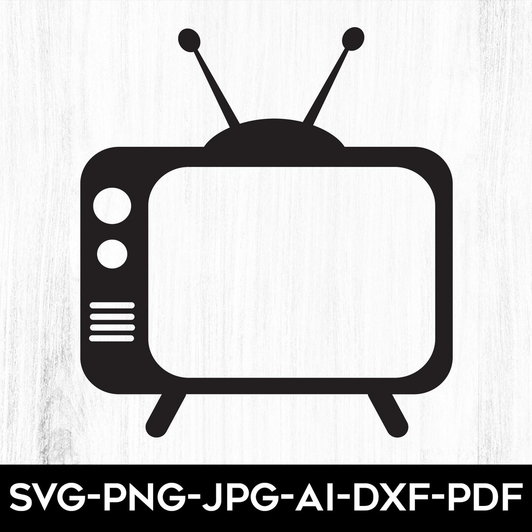 Retro TV SVG: Television Frame Clipart (digital Files) - Etsy UK