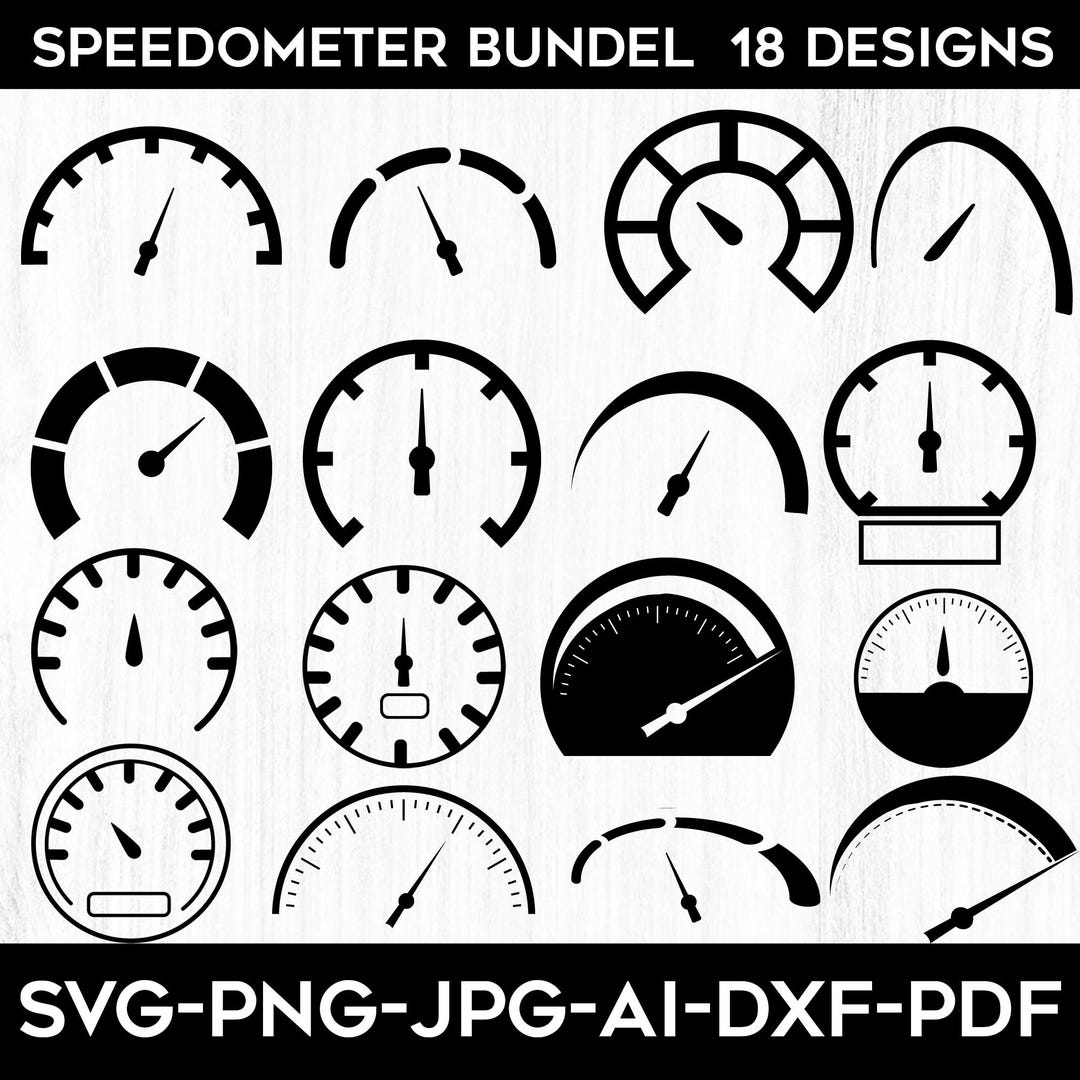 Tachometer SVG, Geschwindigkeits-Svg, Geschwindigkeits-Cricut ...