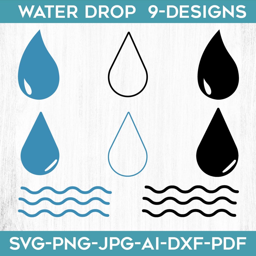 Water Drop SVG, Water Drops Svg, Rain Drops Svg, Raining Svg, Rain Svg ...