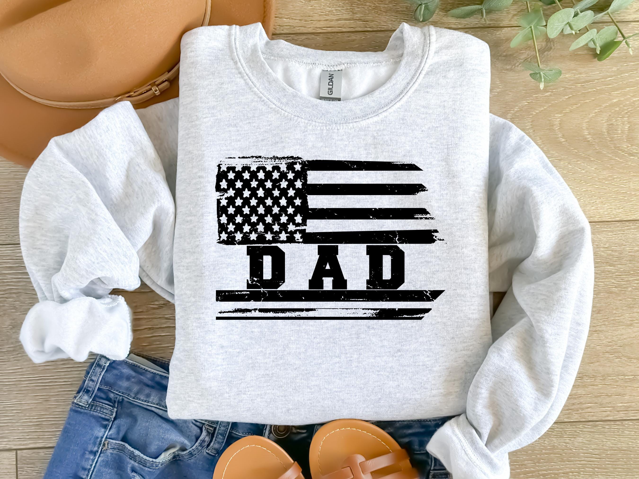 Dad Distressed American Flag SVG: Patriotic Cut File (digital Download ...