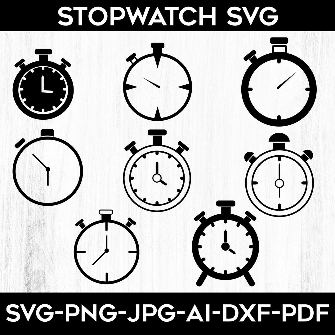 Stopwatch SVG, Clock Clipart, Clock Svg, Watch SVG, Sports Watch, Time Clipart, Time Svg, Sports ...