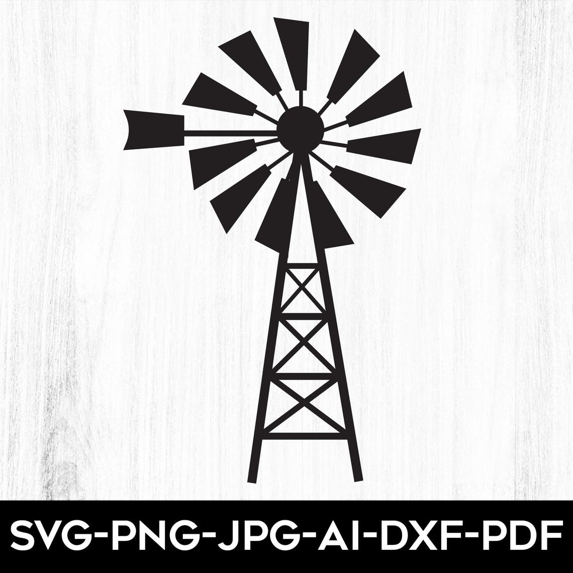 Windmill Svg, Windmill Png, Farm SVG, Windmill Silhouette, Windmill ...