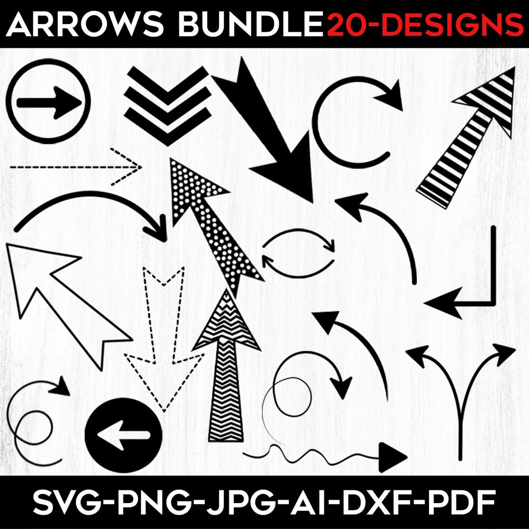 Arrows SVG Bundle, Arrows SVG, Arrow Signs Svg Bundle, Right Arrow Svg ...