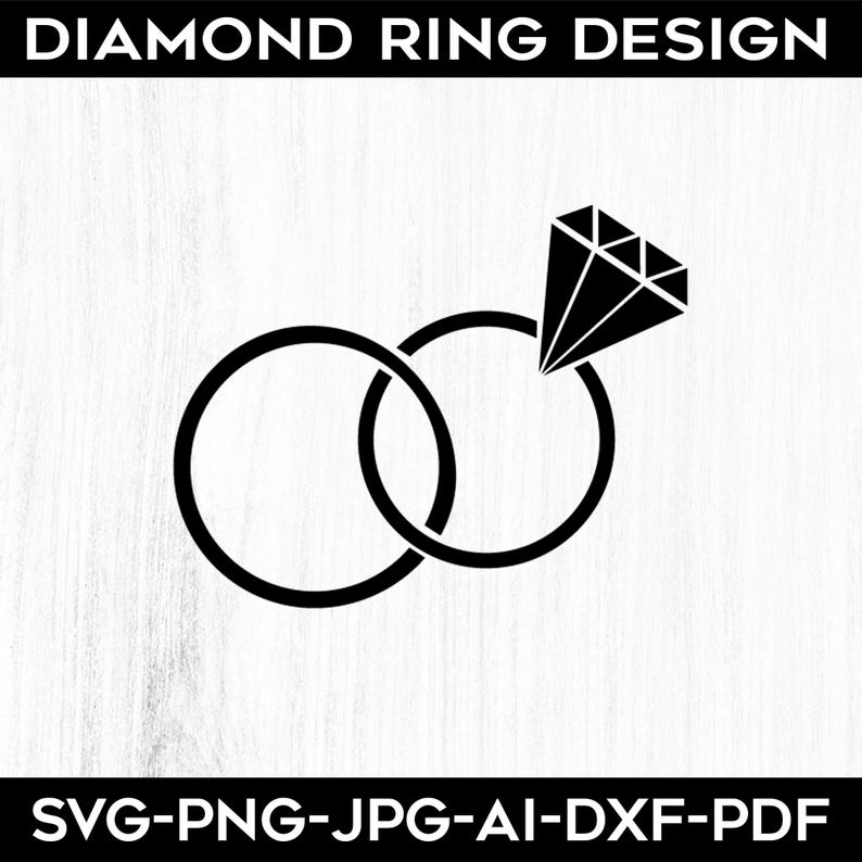 Wedding Ring SVG, Wedding Band SVG Cut Files, Engagement Ring SVG ...
