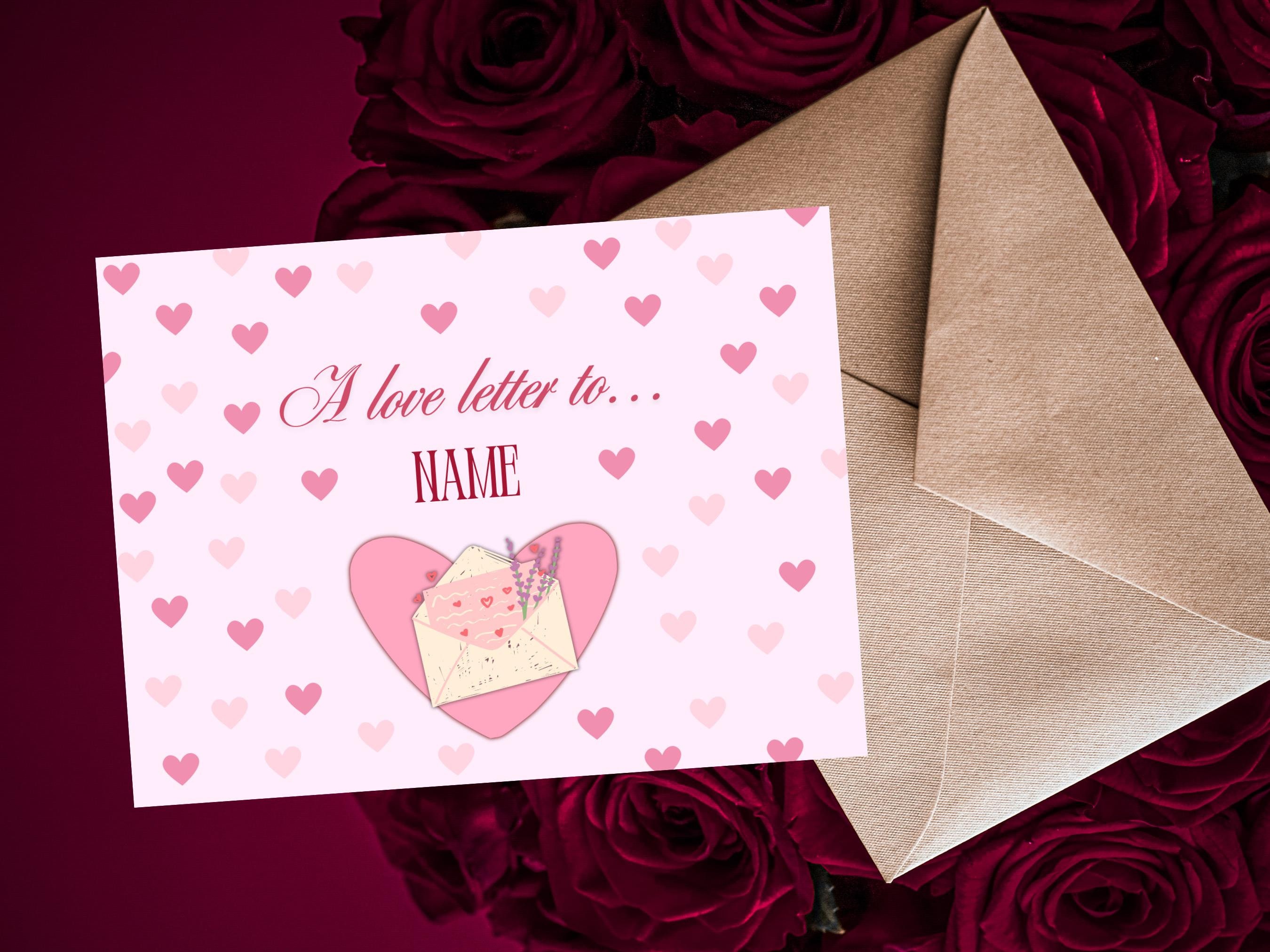 Editable Love Letter Template – Guided Prompts for Couples | Printable ...