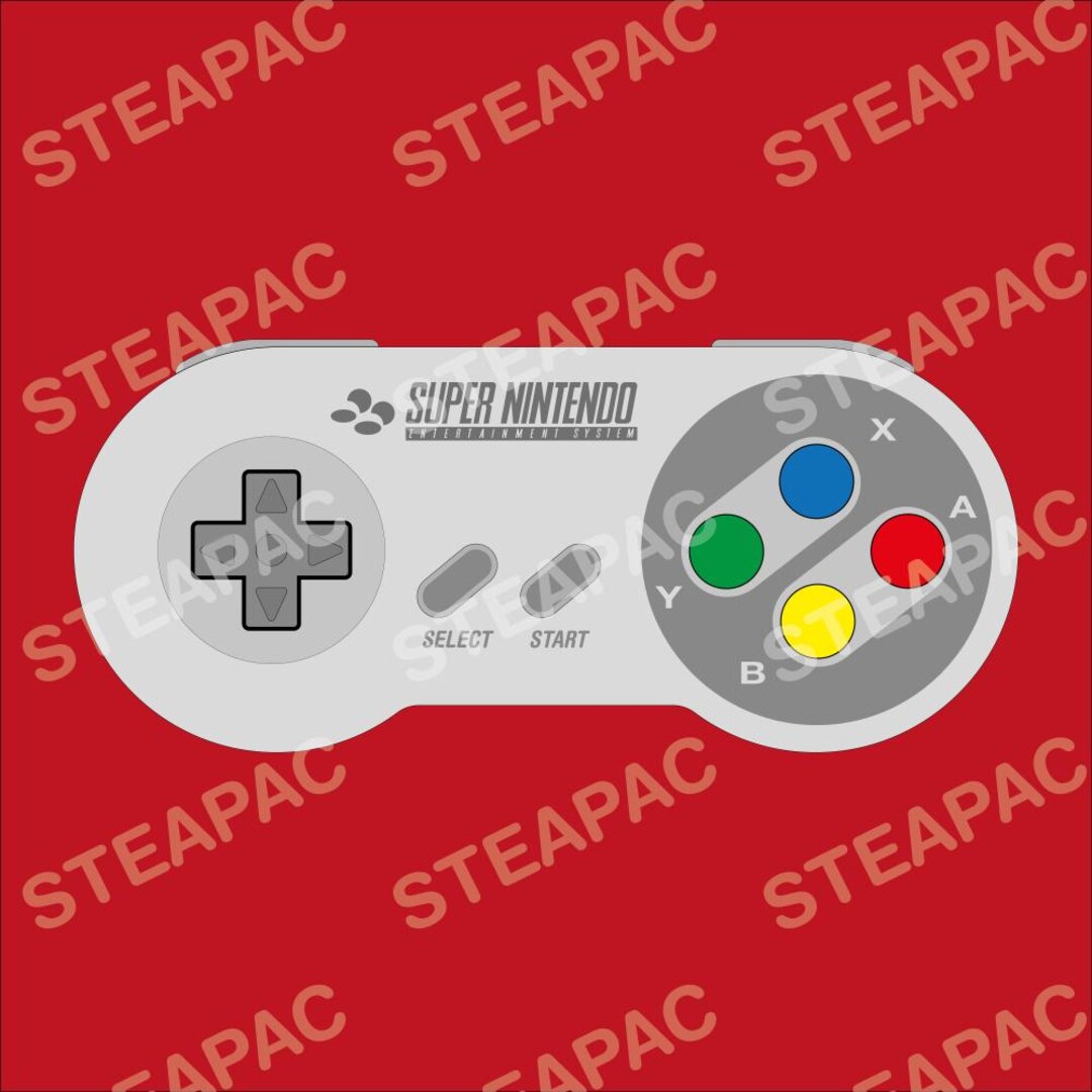 SNES Controller Vector File – Digital Download for Laser Cutting ...