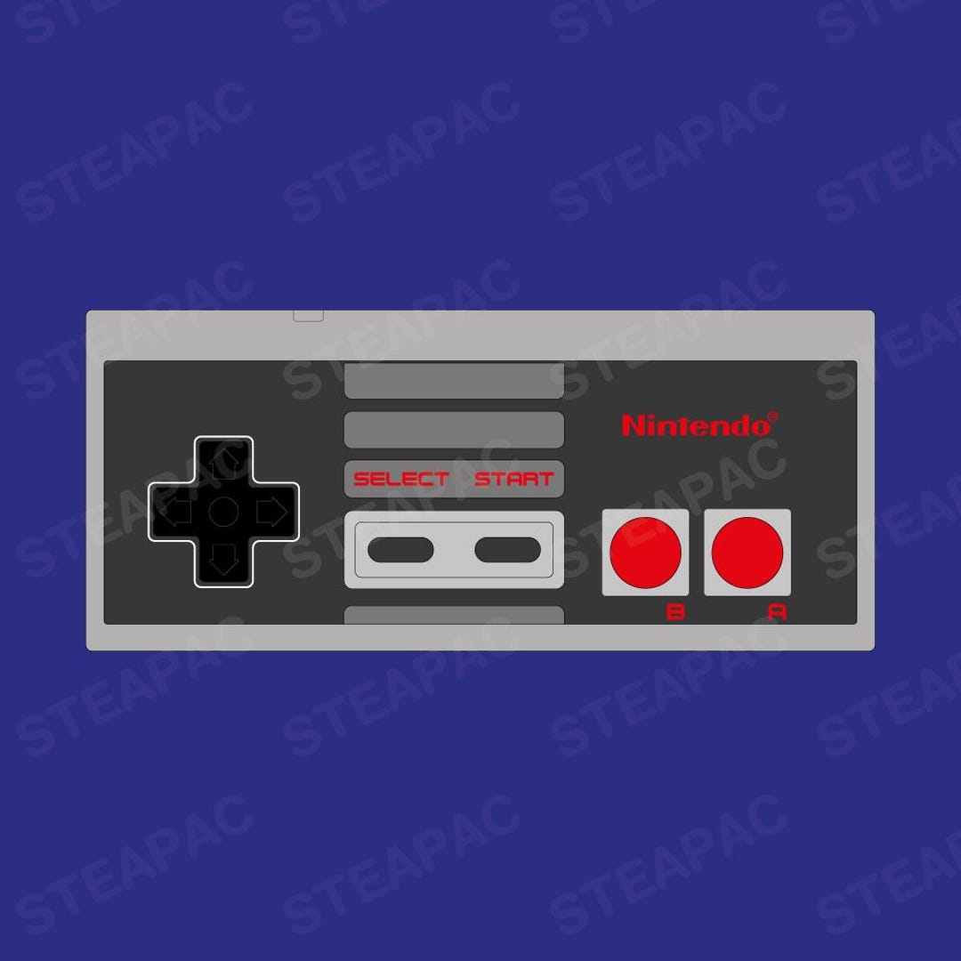 NES Controller Vector File Digital Download for Laser Cutting, Printing ...