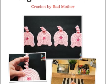 Crochet Pattern, Goat Butt Coaster DIGITAL DOWNLOAD - Etsy