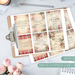Vintage Christmas Scripture Cards: KJV Bible Verses (printable) - Etsy