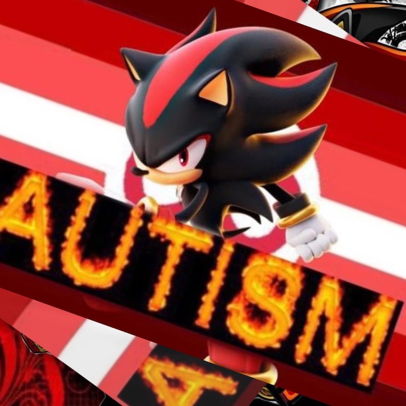 Autism Shadow the Hedgehog Indoor Wall Tapestry, Funny Meme Decor ...