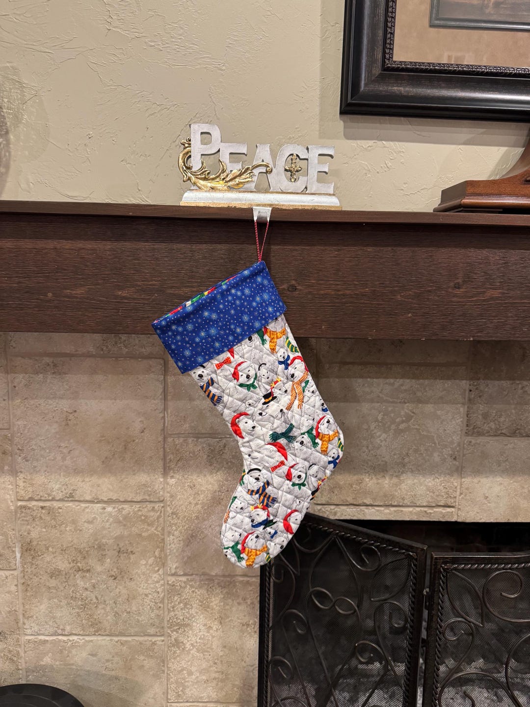 Fast & Easy Christmas Stocking Sewing Kit - Prequilted Fabric, Pattern ...
