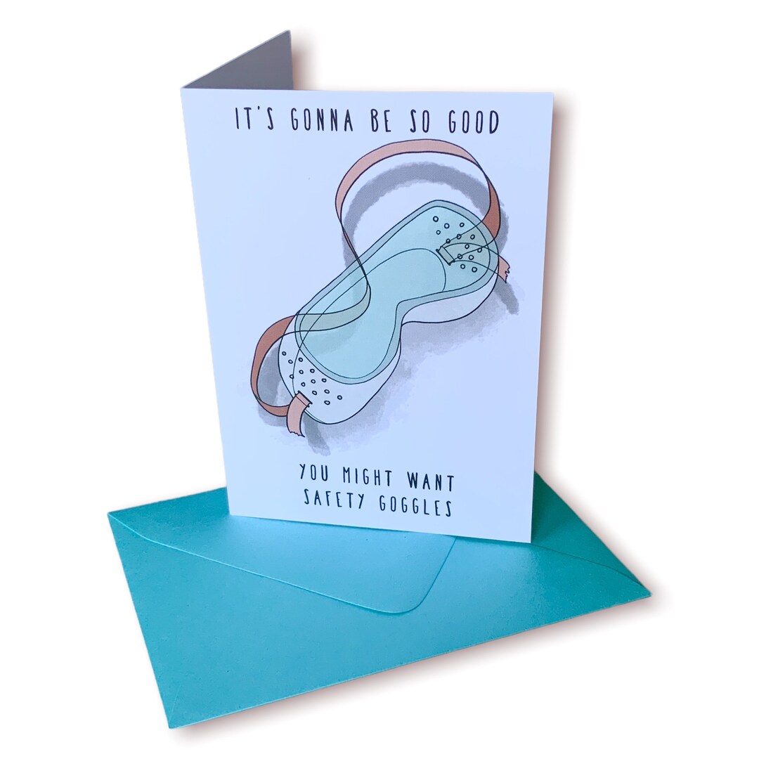 So Good You Might Want Safety Goggles Note Card - Etsy