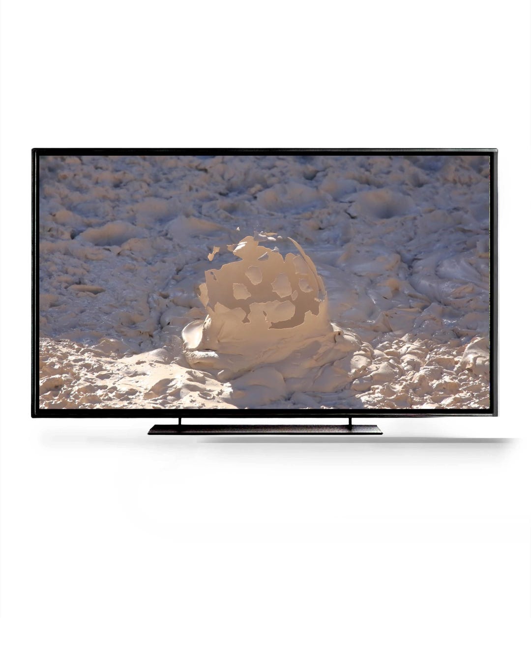 The "mud Volcano" Screensaver for the Samsung 4K TV is a Hand-crafted ...