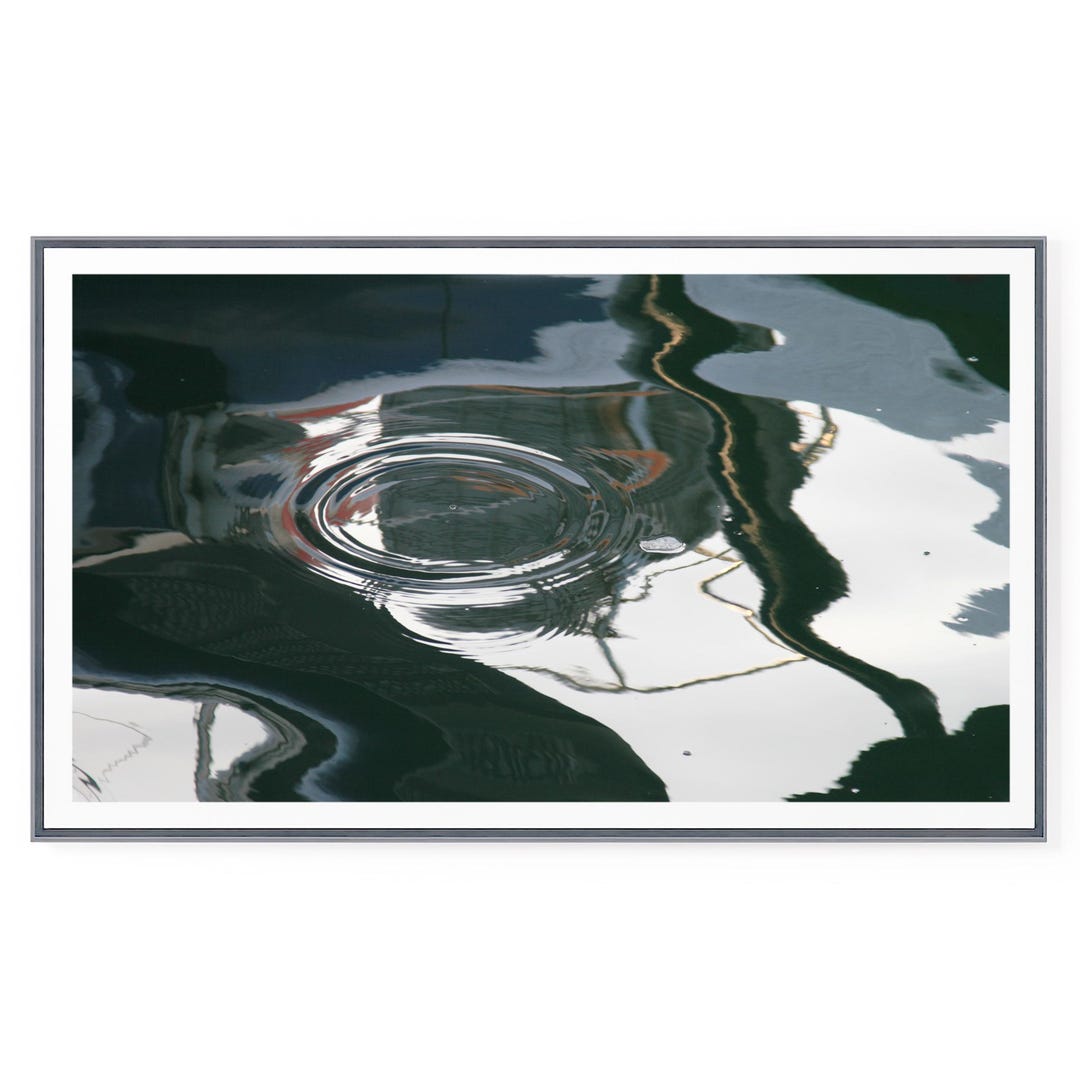 Samsung Frame TV 8K Ripple Photo in White, Green, and Red – Nordic ...