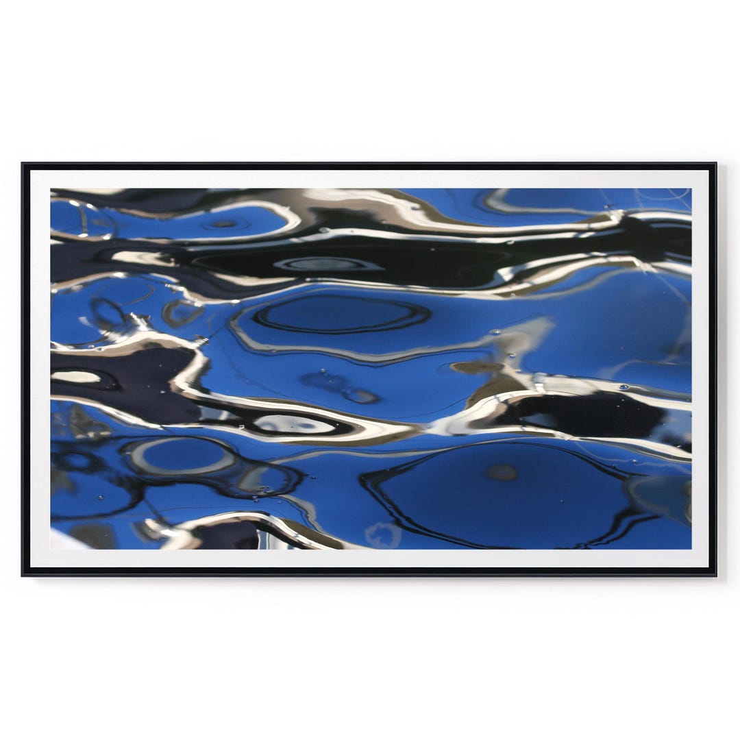 Abstract Water Reflections – Natural Liquid Art for TV Decor,organic ...