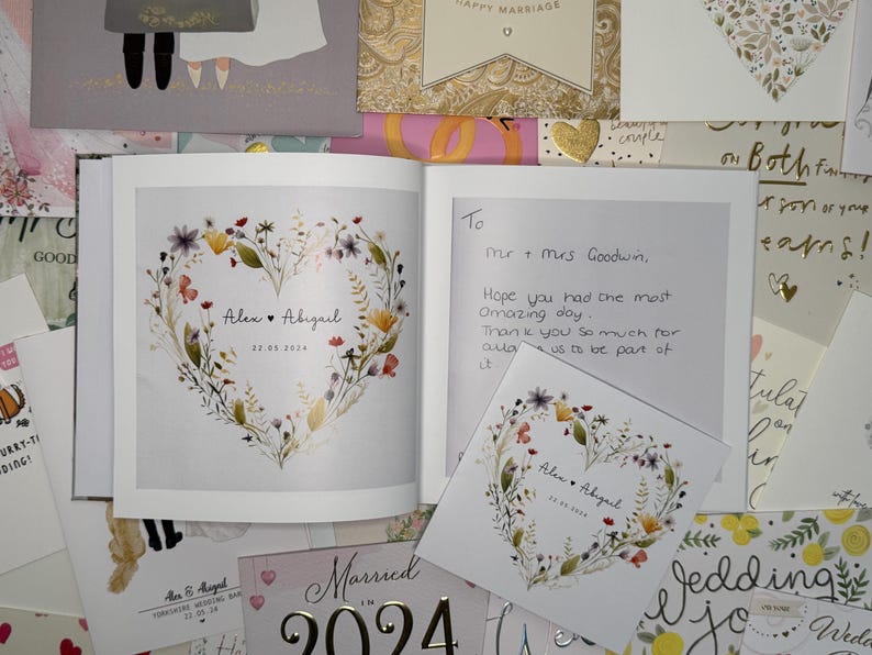 Turn Wedding Cards Into Book
