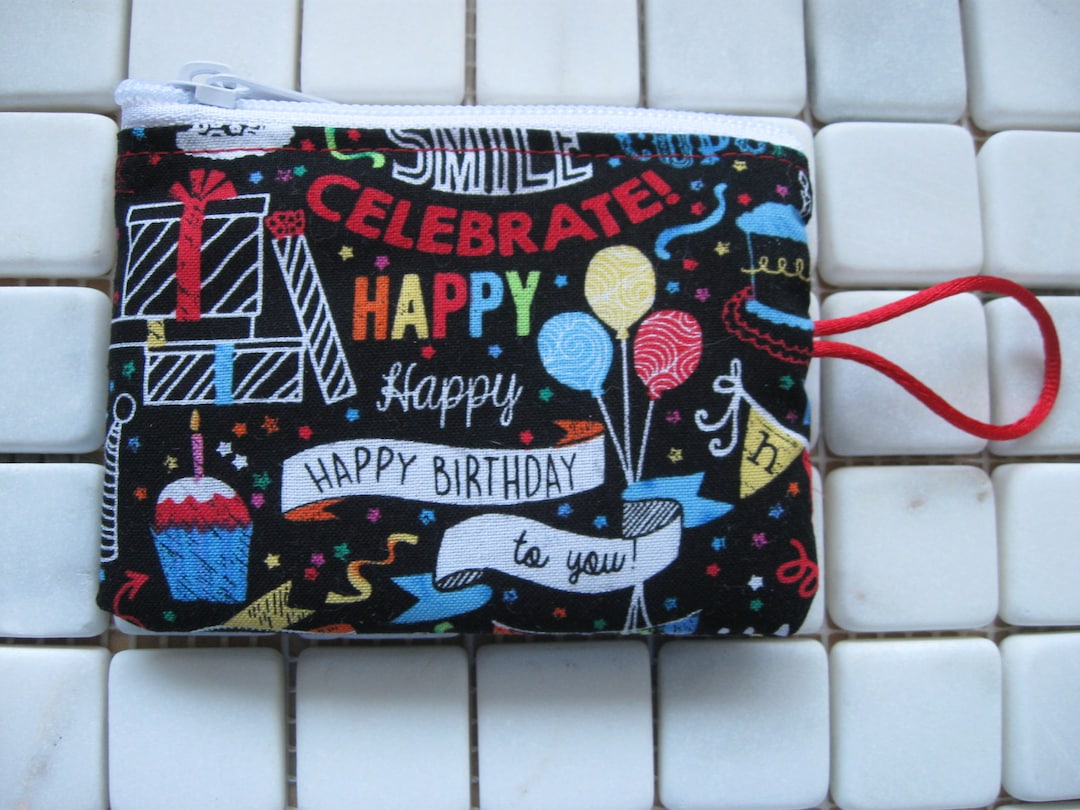 Happy Birthday Print Mini Bag - Etsy