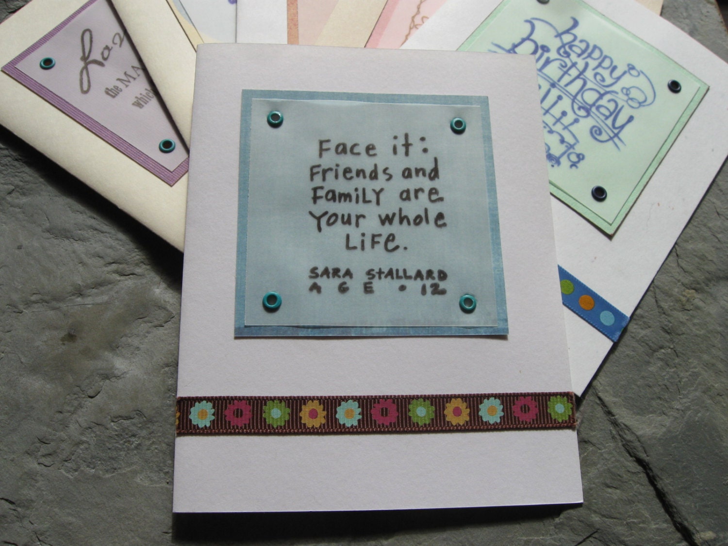 Kids Quotes and Birthday Card Greeting Cards Set - Etsy