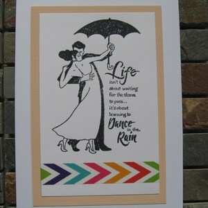 Life Dance in the Rain Cards - Etsy