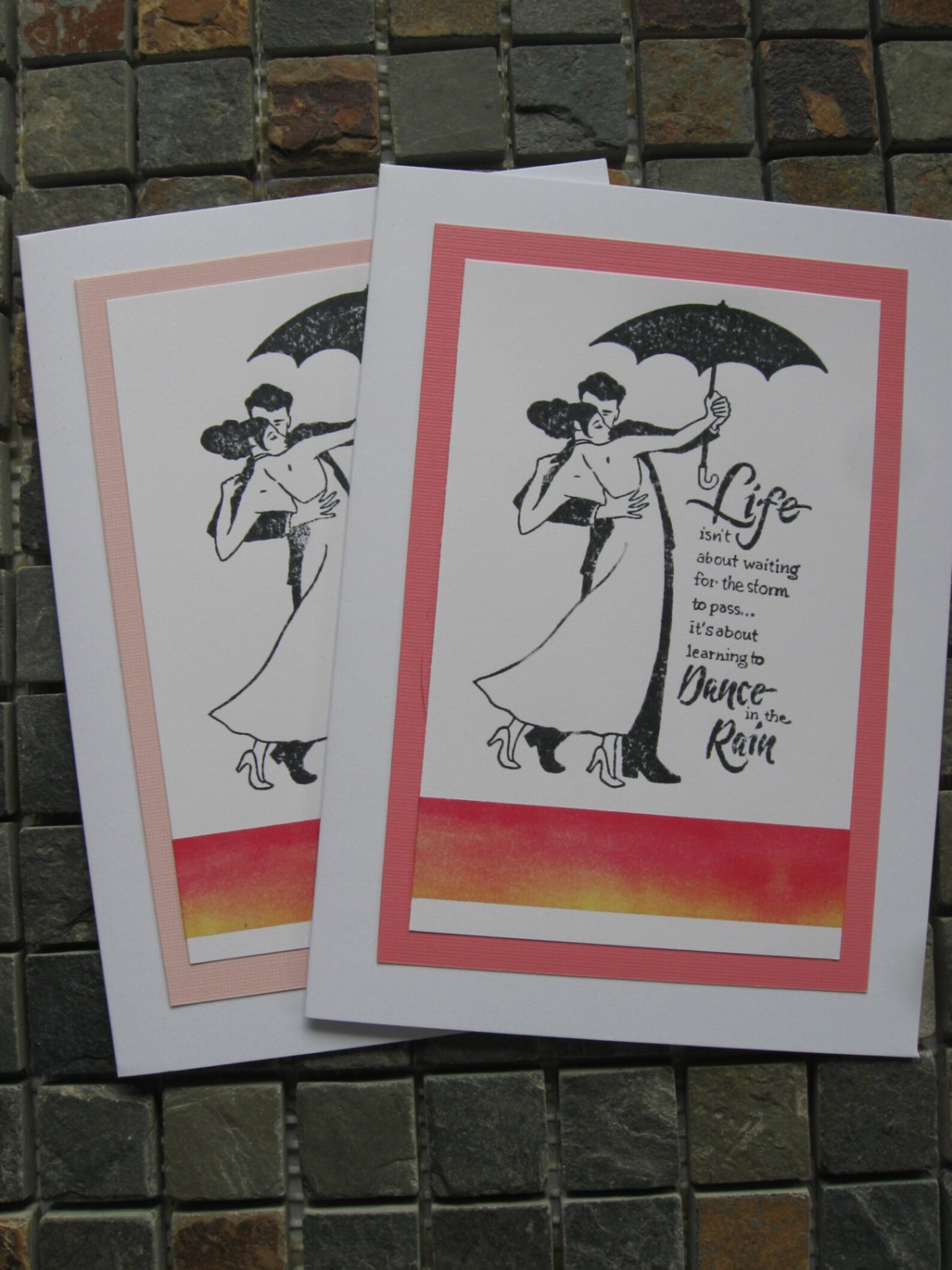 Life Dance in the Rain Cards | Etsy
