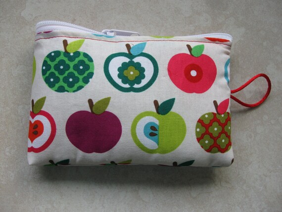 Printed Apple Print Padded Makeup Jewelry Bag | Etsy