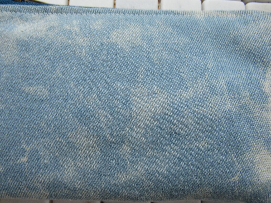 Denim Padded Zipper Bag - Etsy