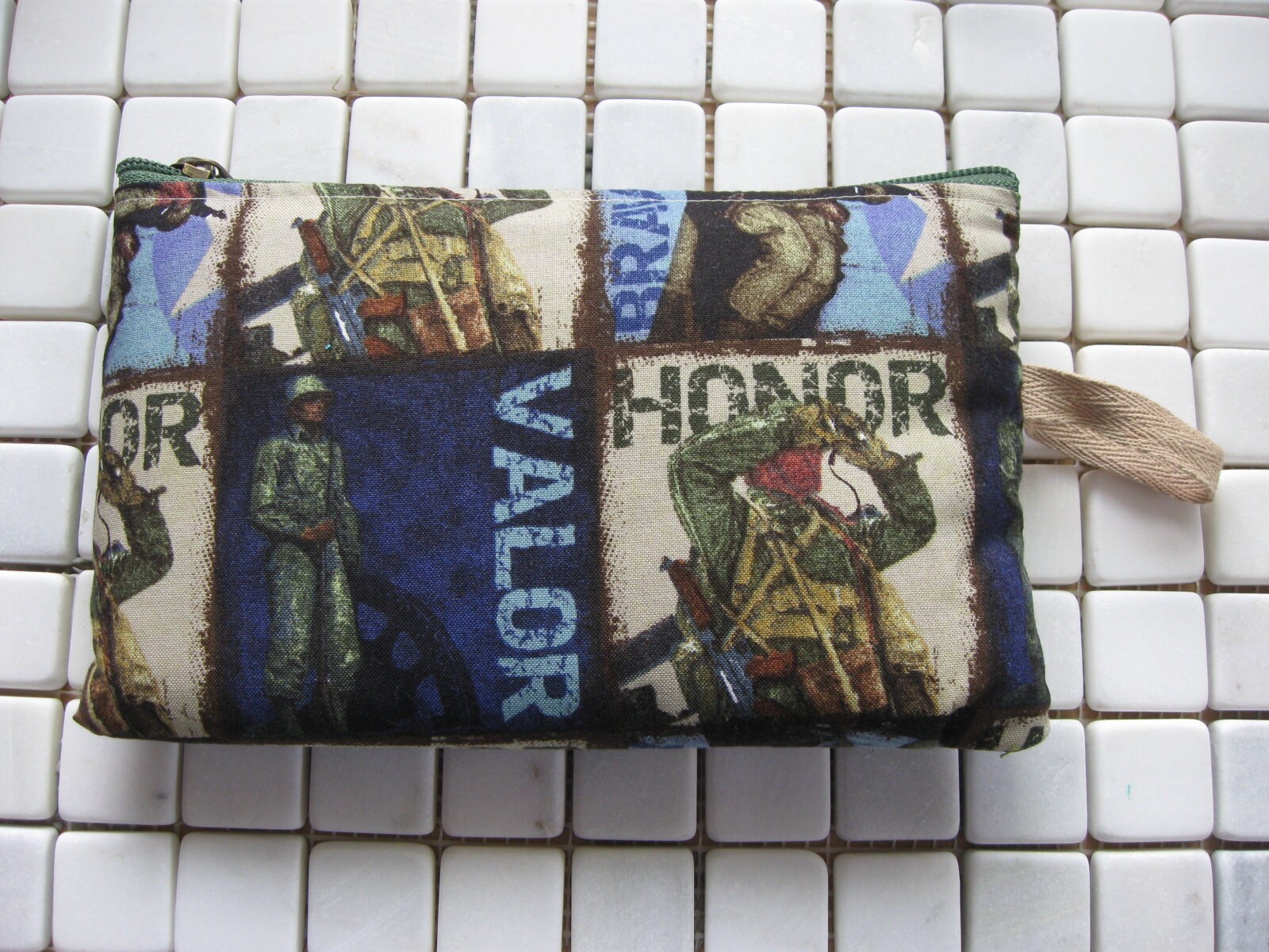 Honor, Valor, Brave Military Print Large Padded Bag - Etsy