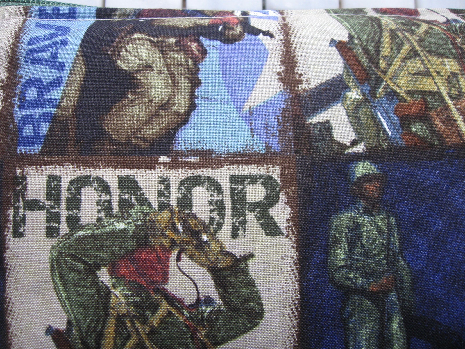 Honor, Valor, Brave Military Print Large Padded Bag - Etsy