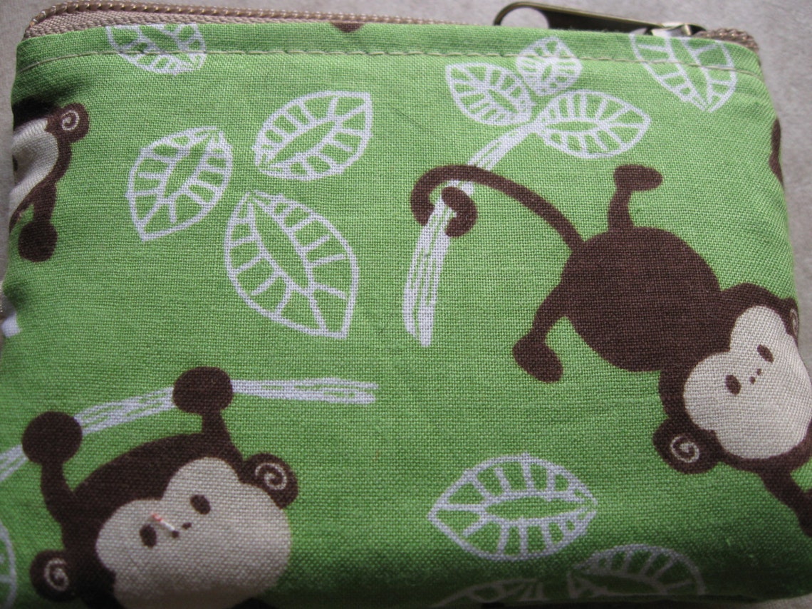 Handmadecute Monkey Mini Bag, Padded Coin Purse - Etsy