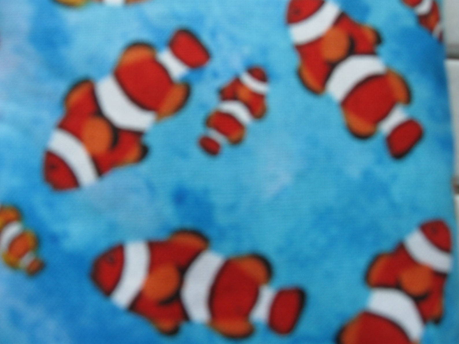 Clown fish in water look padded bag | Etsy
