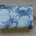 Padded Bag in Blue Crab Batik Print - Etsy