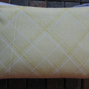 Pale Yellow Plaid Print Padded Bag - Etsy
