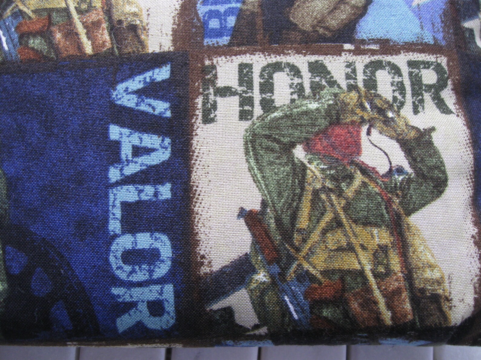 Honor, Valor, Brave Military Print Large Padded Bag - Etsy