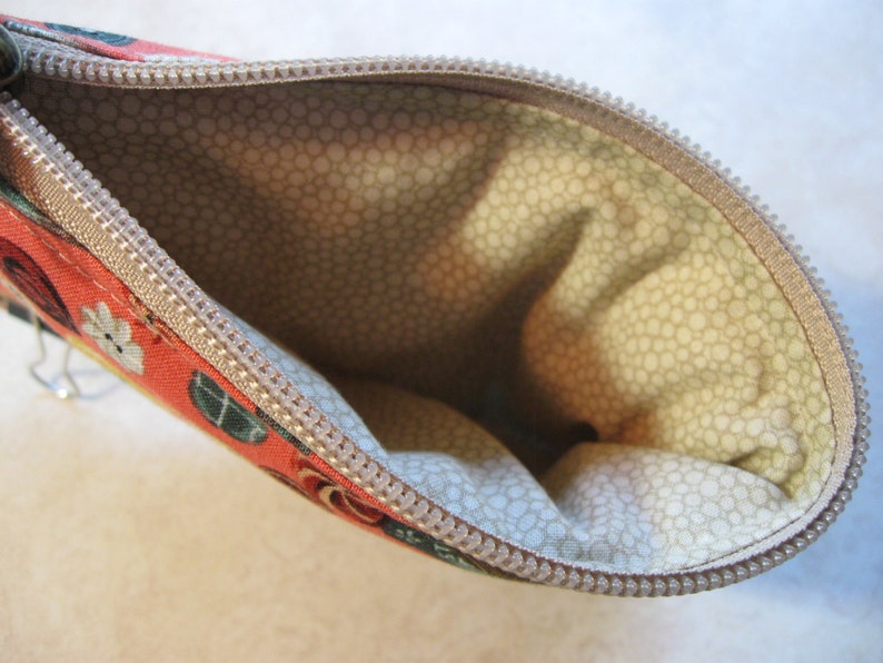 Sewing Print Padded Zipper Bag - Etsy