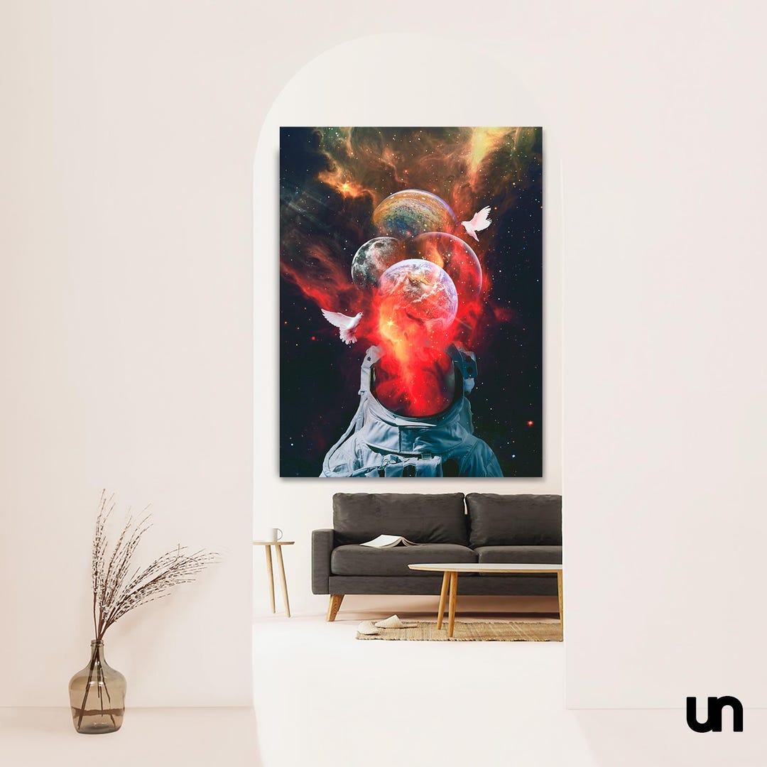Astronaut Art, Spaceman Digital Poster, Escaping Reality, Space Art ...
