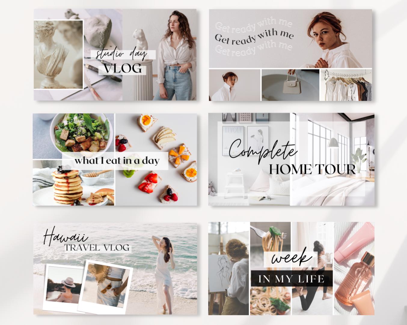 Youtube Thumbnail Templates Canva | Clickbait Style Editable Thumbnails ...