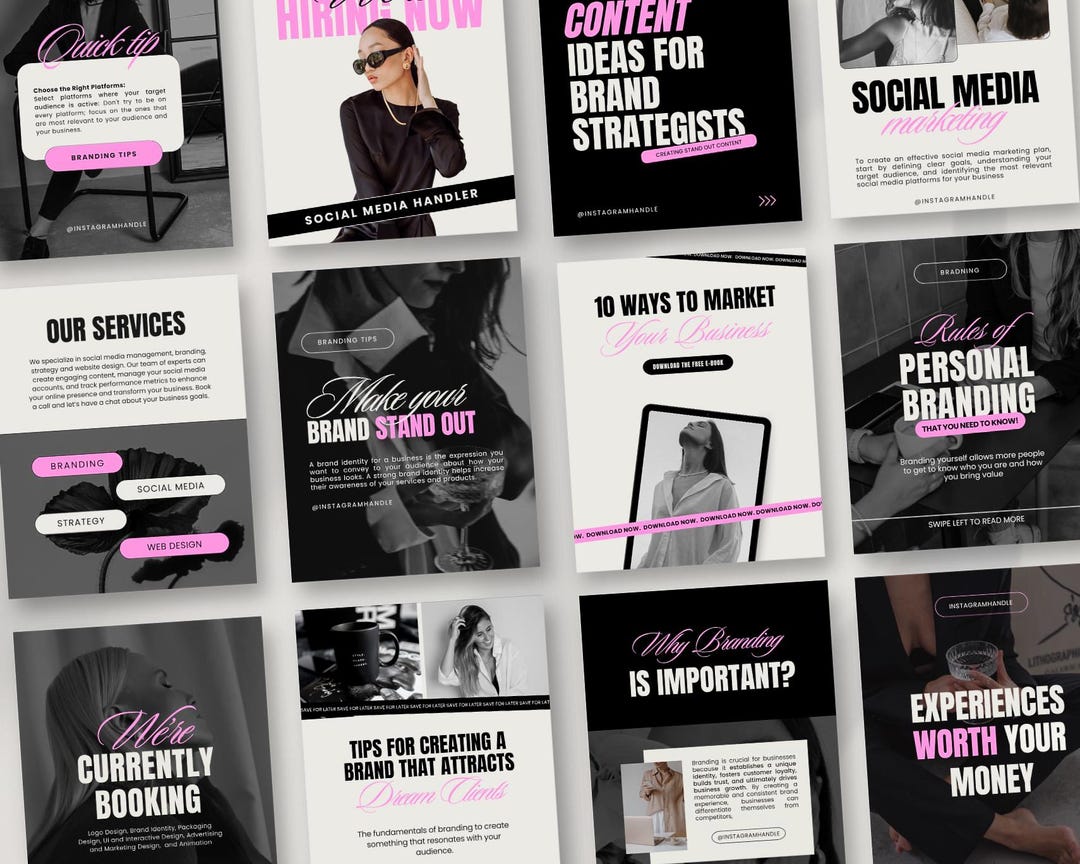 Social Media Manager Instagram Template | Social Media Management ...