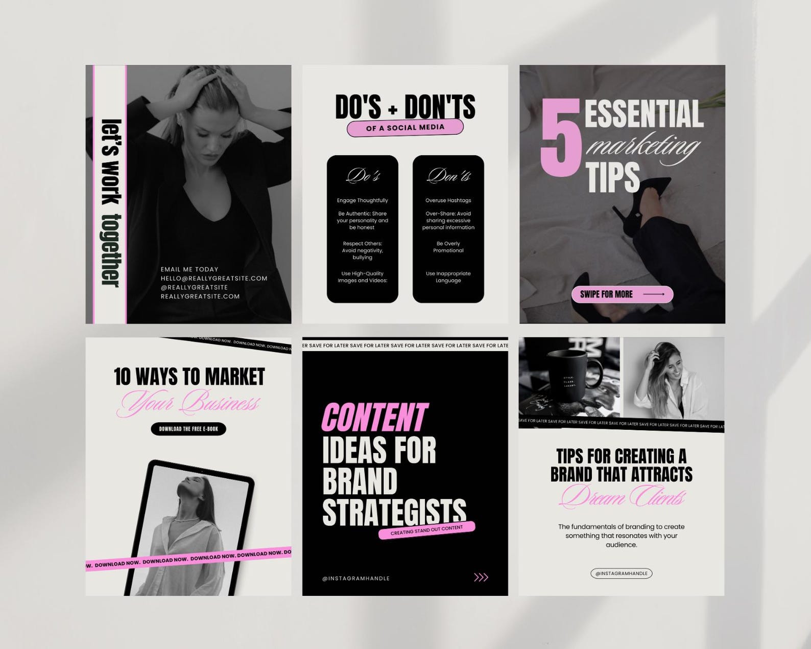 Social Media Manager Instagram Template | Social Media Management ...