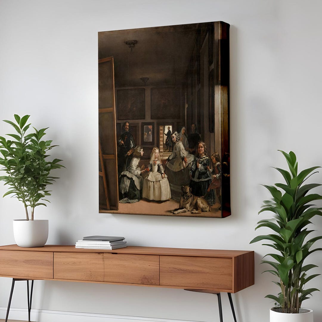 Las Meninas - Diego Velázquez Classic Art Canvas Painting, Housewarming ...