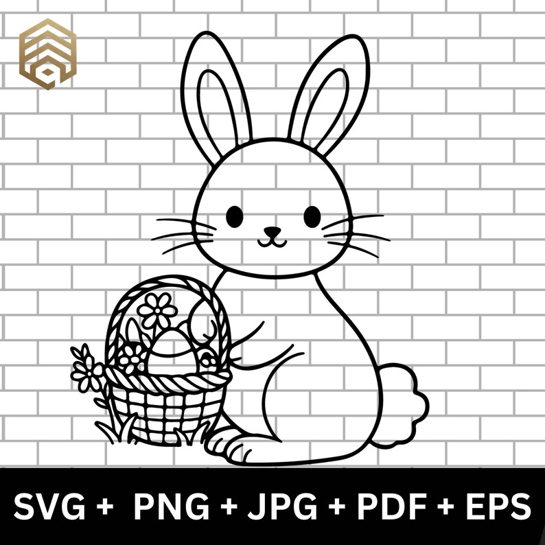 Easter Bunny Svg Rabbit Holding Egg Svg Cute Bunny Clipart Easter ...