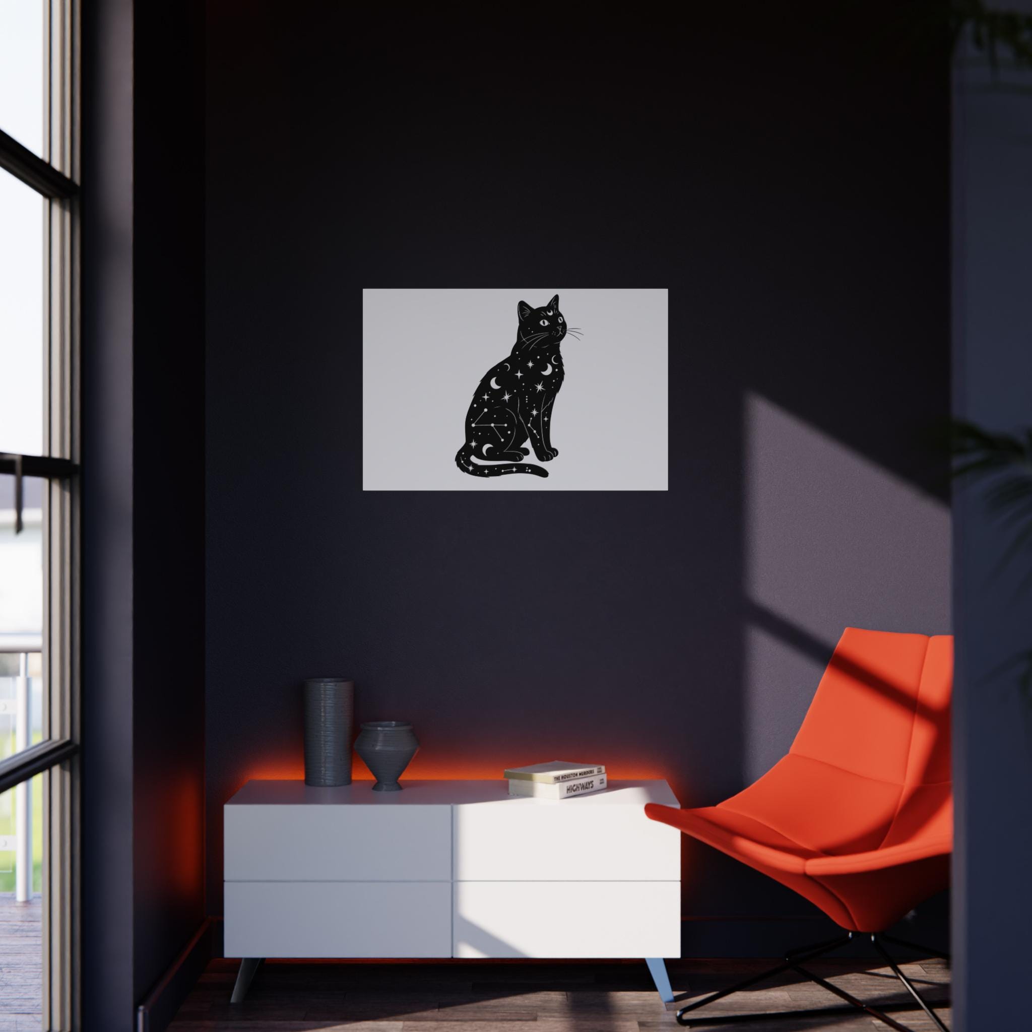 Mystical Cat SVG PNG Bundle Constellation Moon Star Clipart Celestial ...