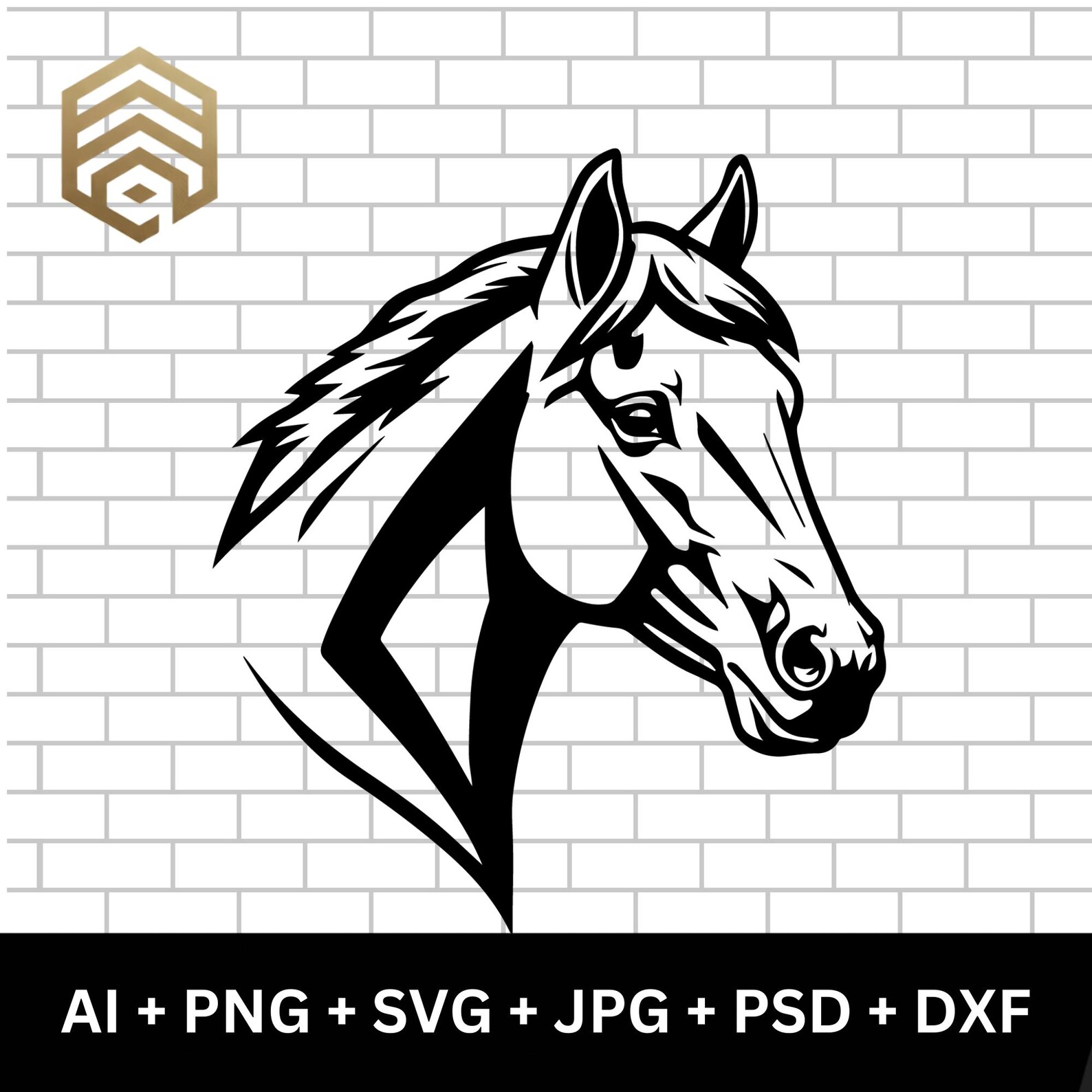 Horse SVG Download Wild Horse Head Png Tribal Horse Clipart Equine ...