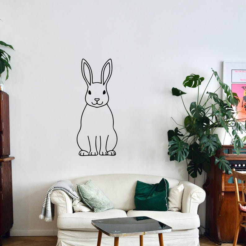 Easter Bunny Outline SVG Bundle Bunny Silhouette Rabbit Vector EPS ...