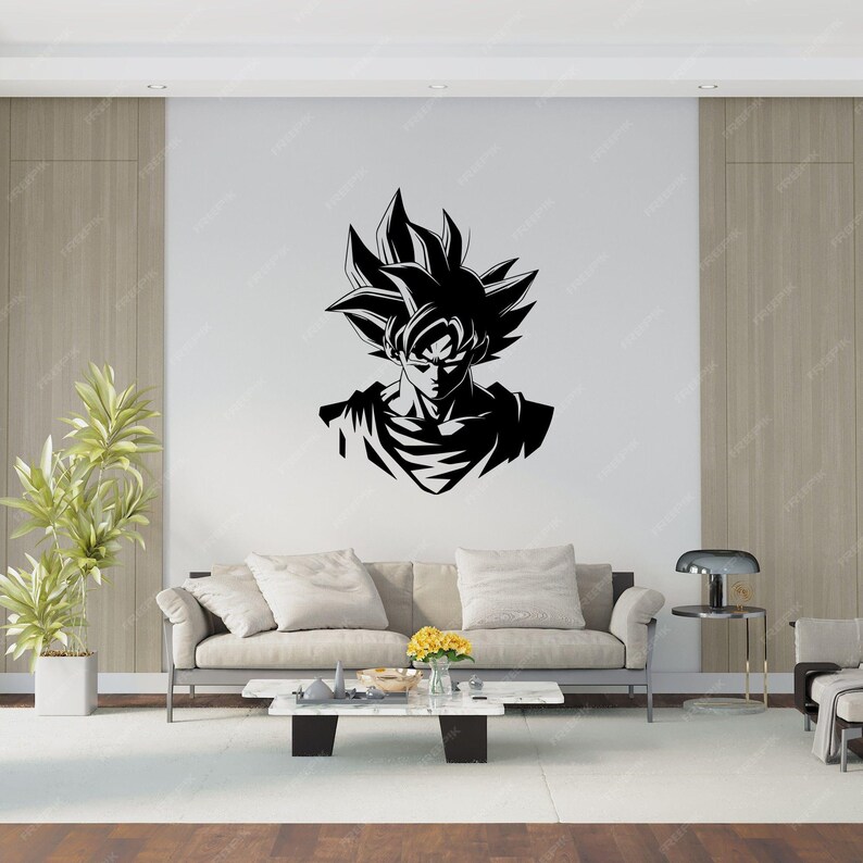 Goku Anime Silhouette, Dragon Fighter Vector (SVG, PNG, PDF) - Etsy España