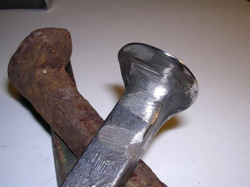 Flat Head Stake Hand Made From a Railroad Spike | Etsy